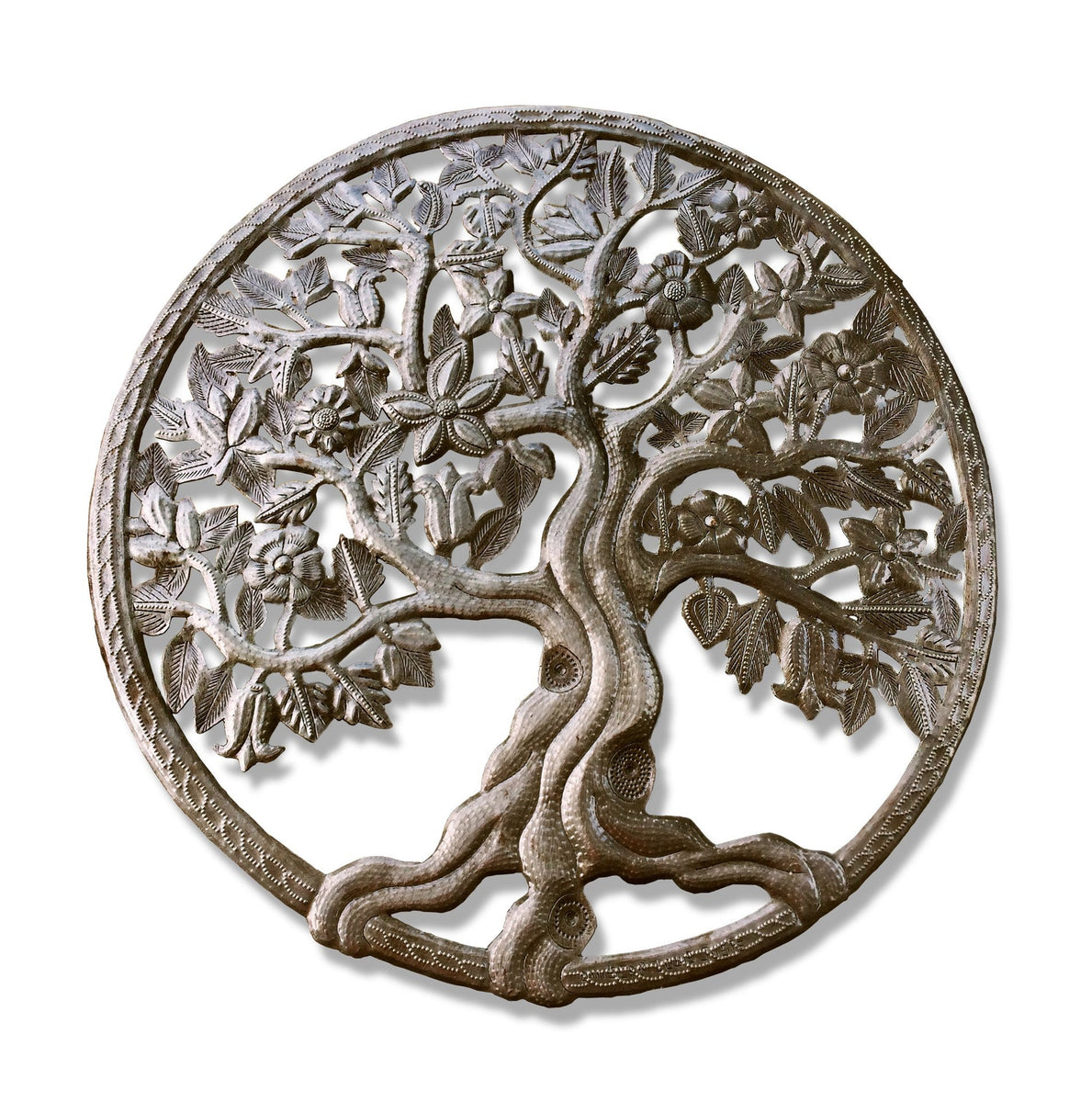 Carved Roots Round | Extol Wholesale
